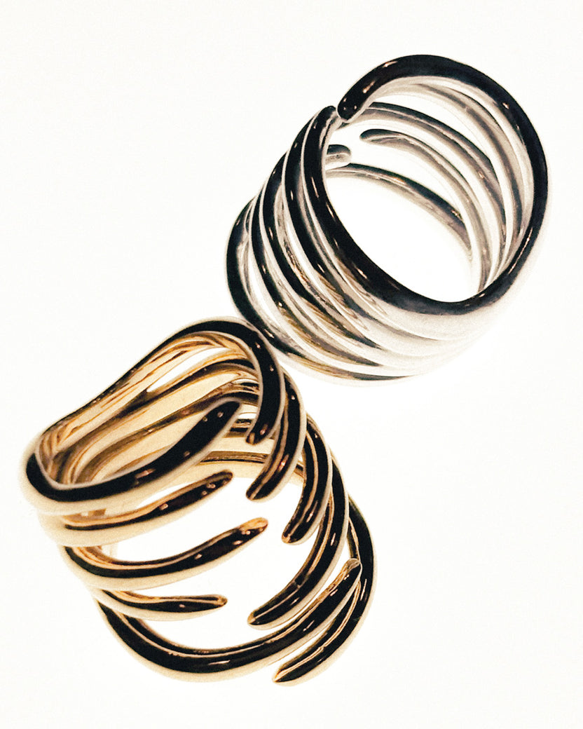 Panconesi — Pierced Serpent Hoops Medium | Panconesi Jewelry